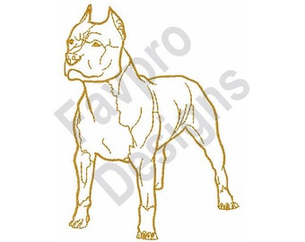 Pit Bull Embroidery Design - Etsy