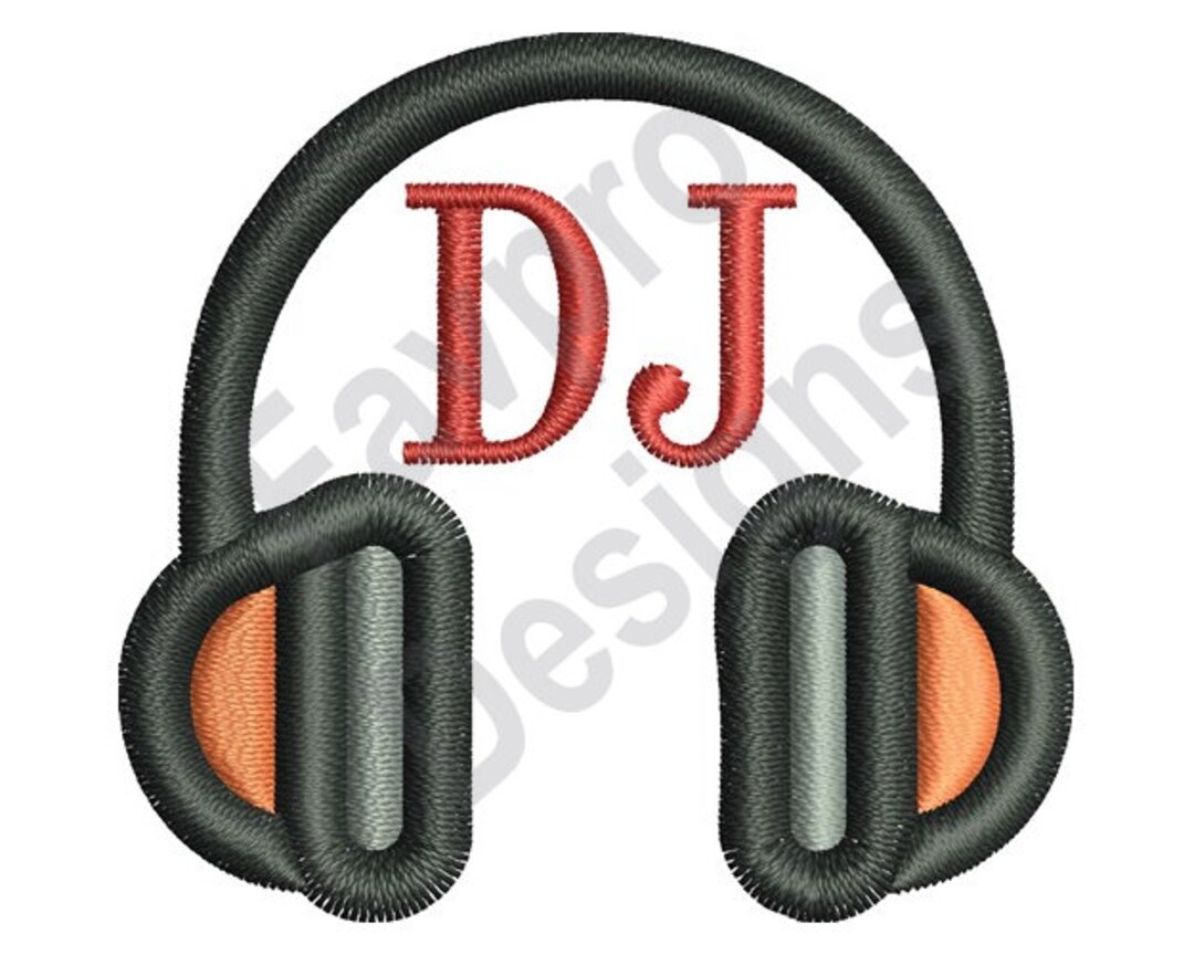 Dj Headphones - Machine Embroidery Design - Etsy