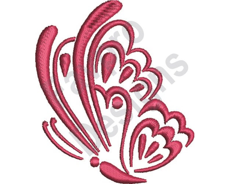 Butterfly Machine Embroidery Design | Etsy