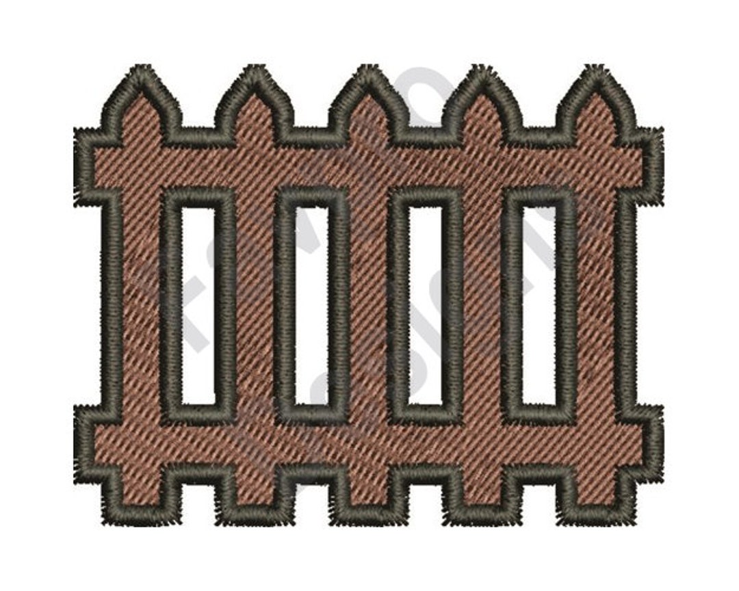 Fence - Machine Embroidery Design - Etsy
