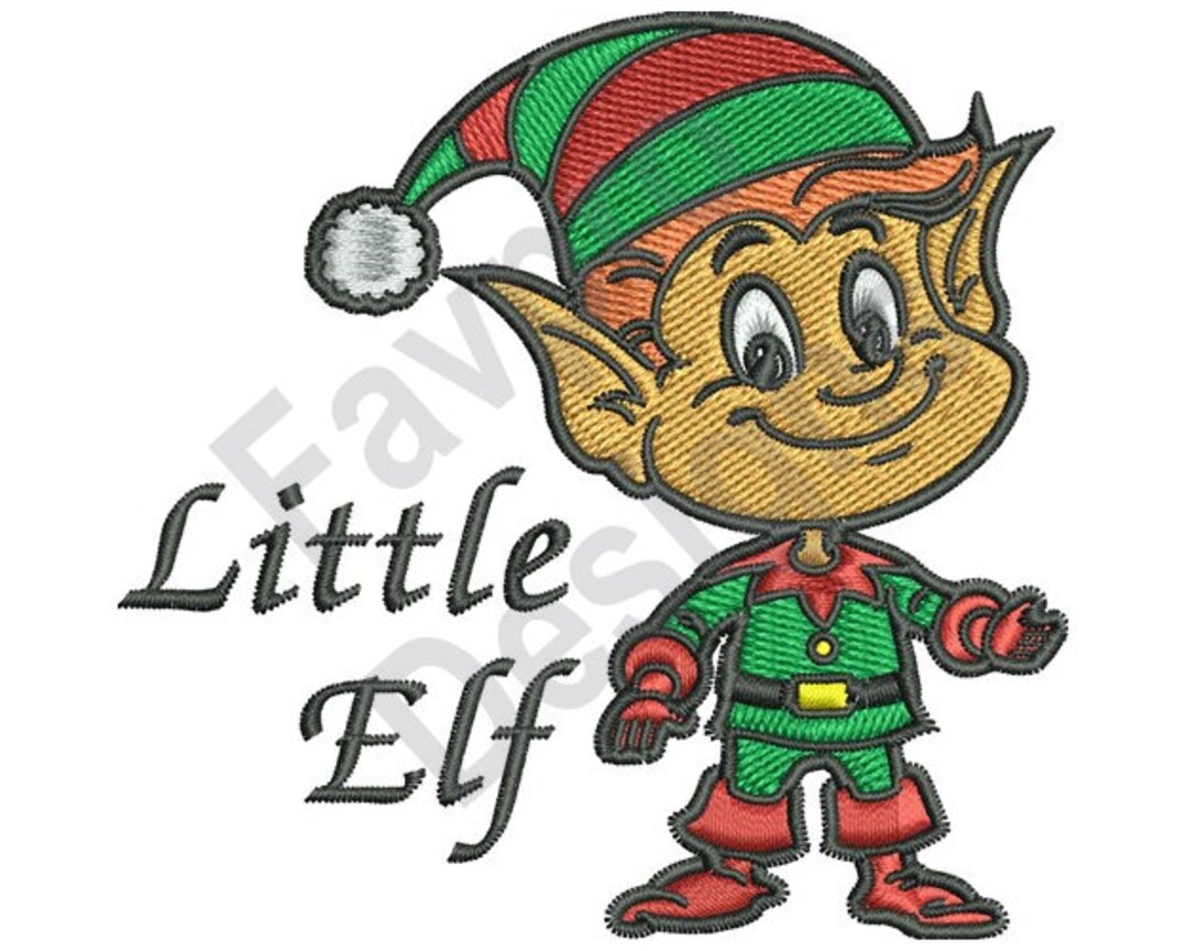 Little Elf - Machine Embroidery Design - Etsy