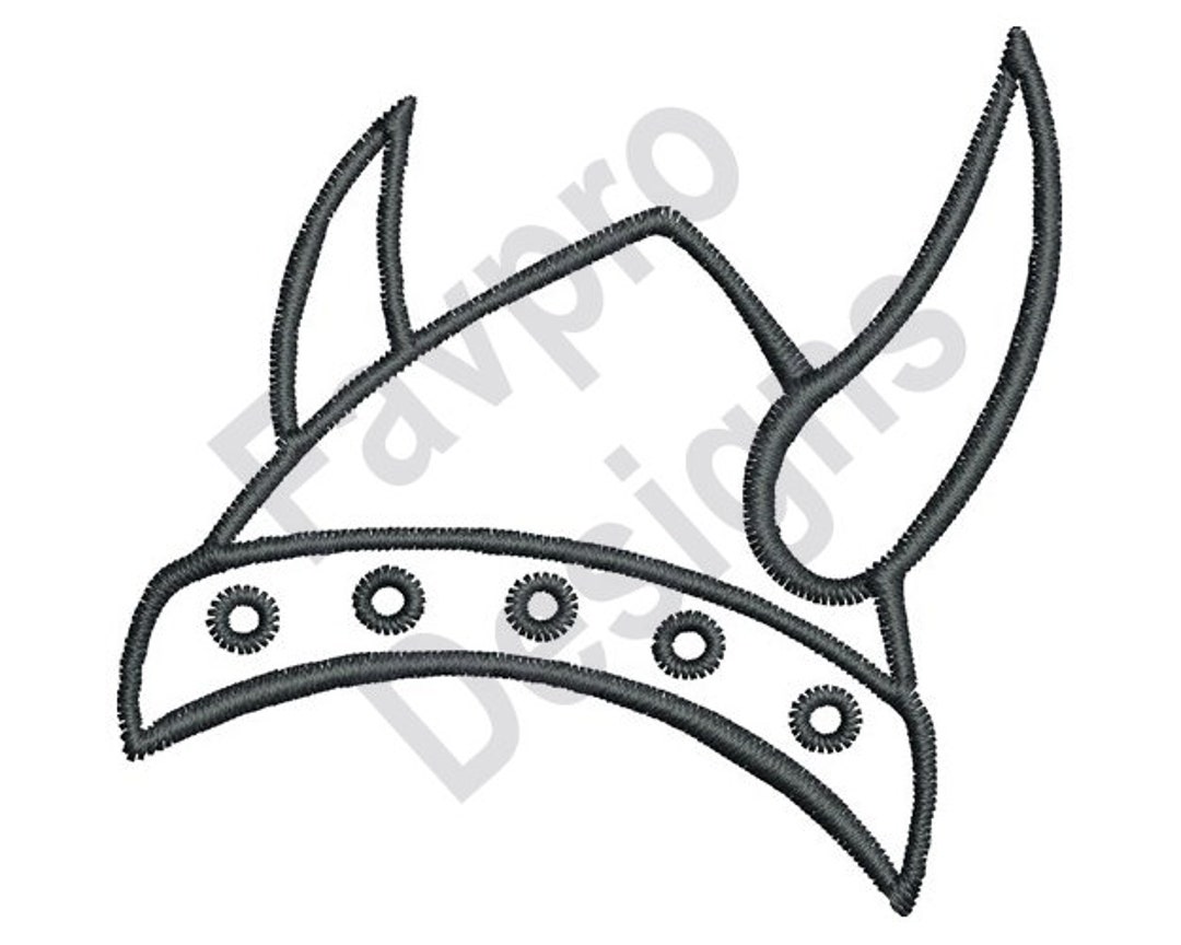 Viking Helmet - Machine Embroidery Design - Etsy