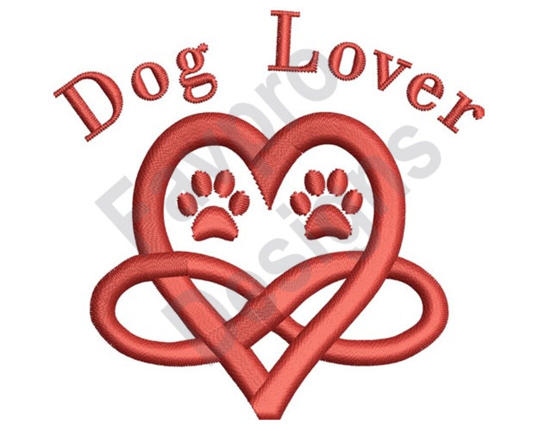 Dog Lover - Machine Embroidery Design - Etsy