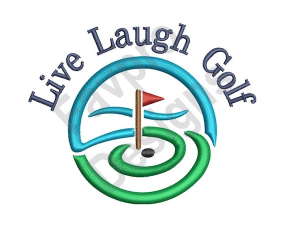 Modern Golf Machine Embroidery Design - Etsy