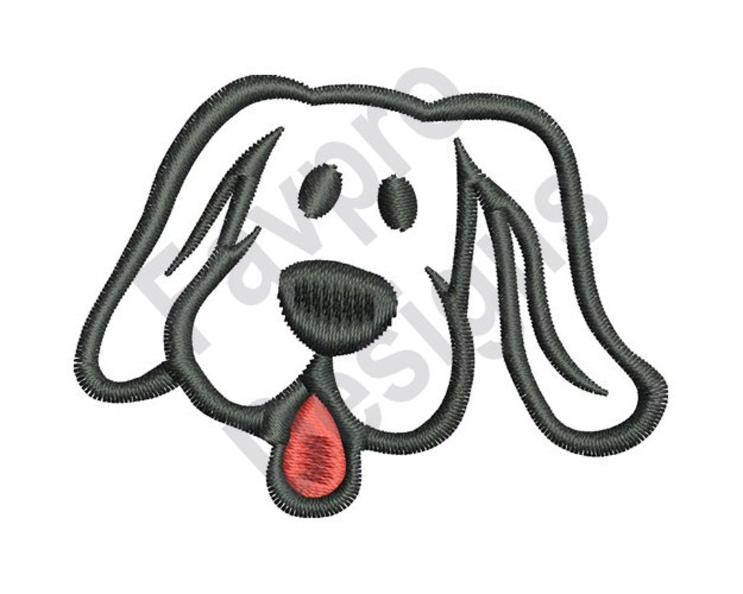 Dog Outline - Machine Embroidery Design - Etsy