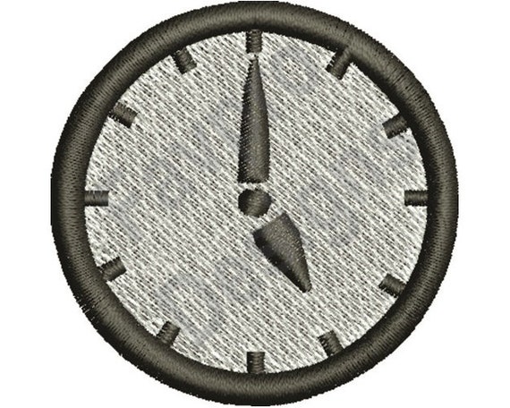 Clock Machine Embroidery Design | Etsy