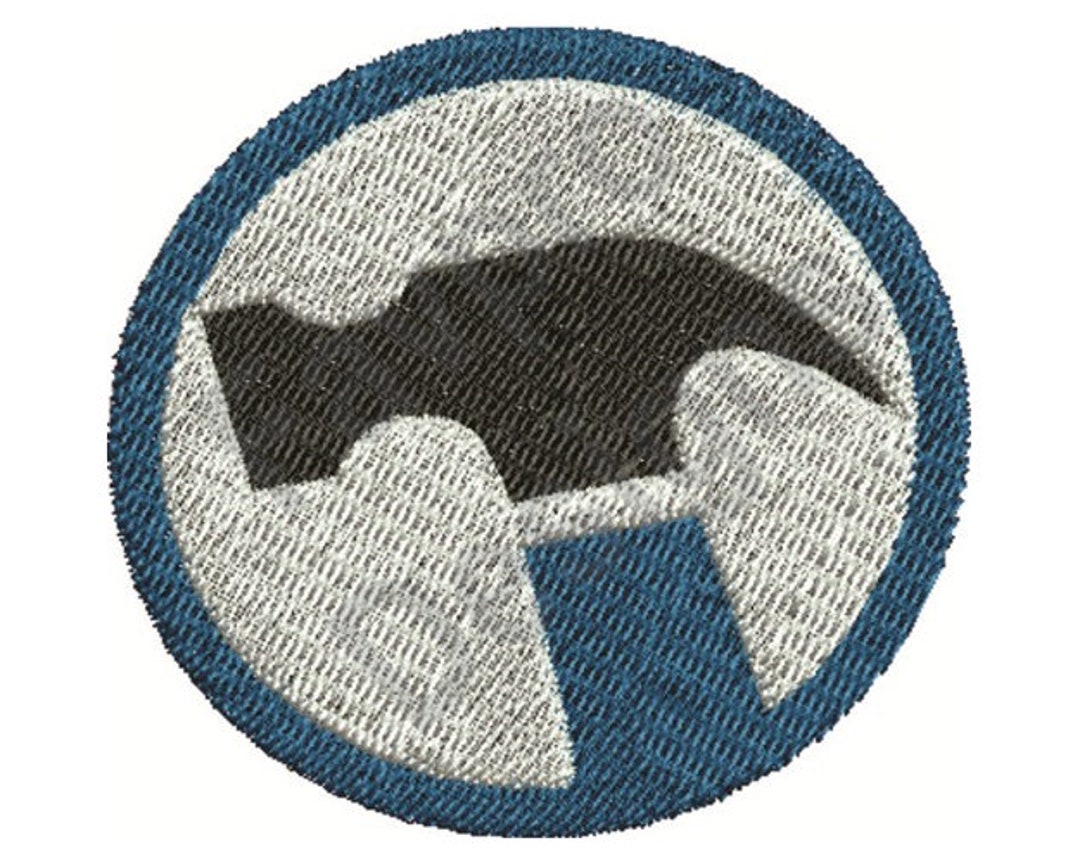 Hammer Logo - Machine Embroidery Design - Etsy