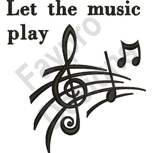 Music Note Embroidery Design. Machine Embroidery Design. Music - Etsy