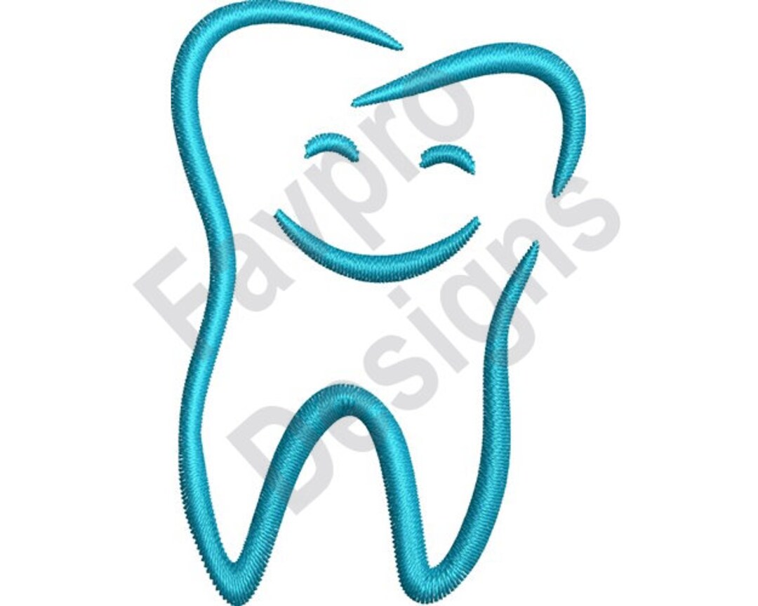 Healthy Tooth, Happy Tooth - Machine Embroidery Design - Etsy