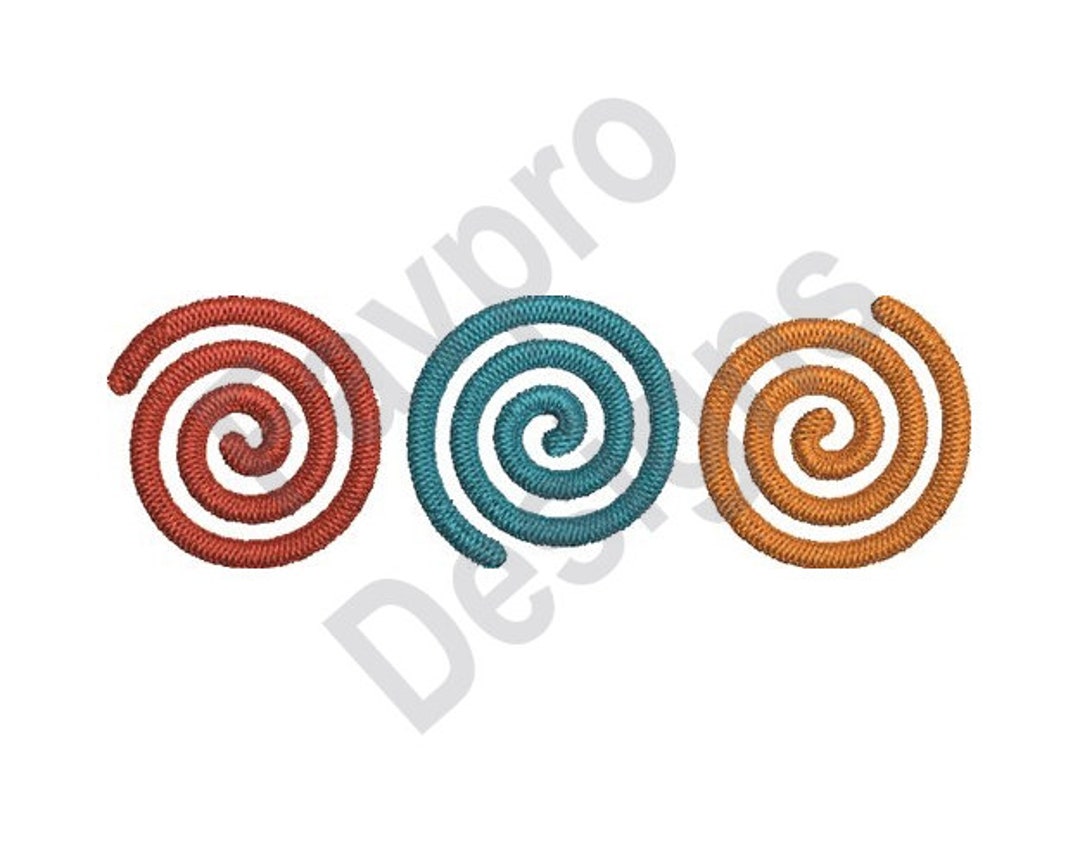 Circle Spirals - Machine Embroidery Design - Etsy