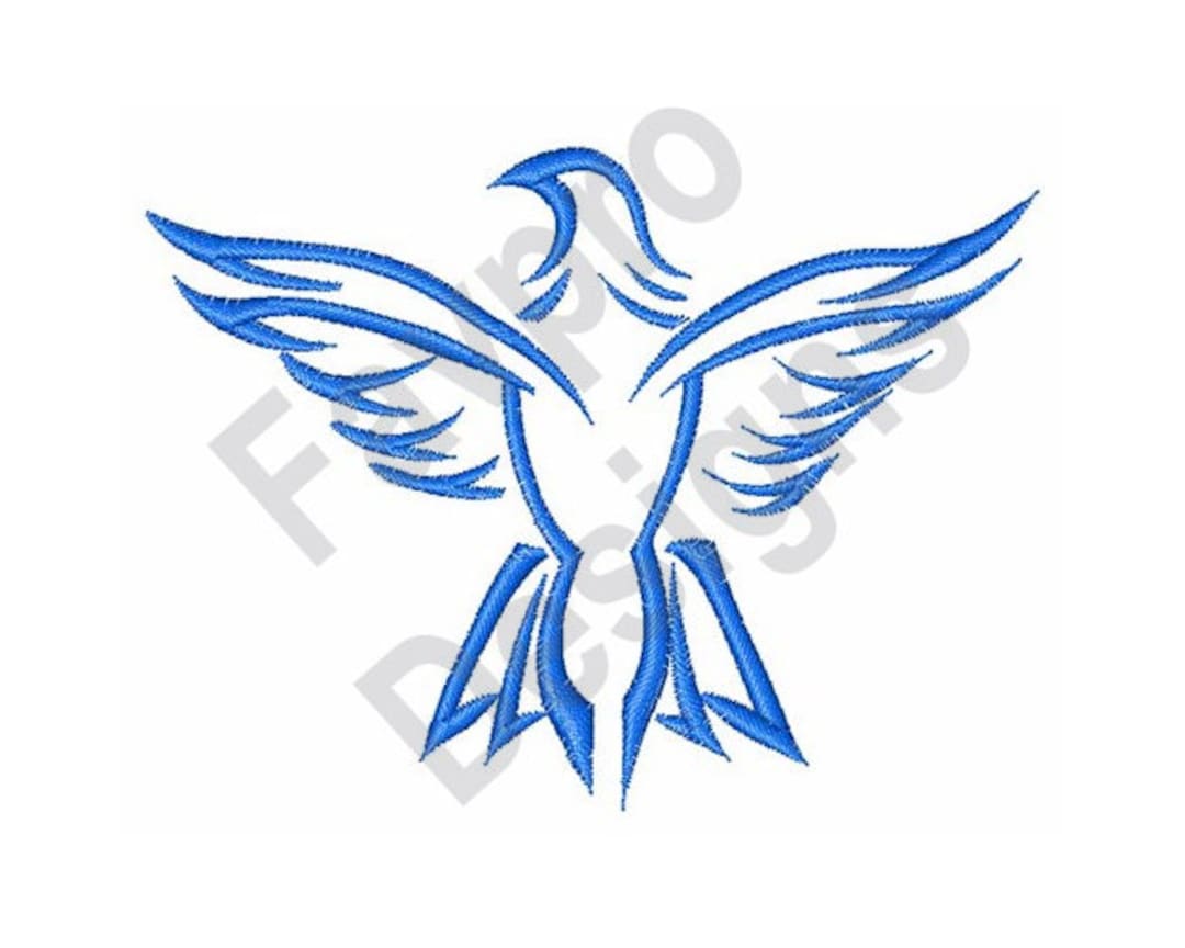 Flying Bird - Machine Embroidery Design - Etsy
