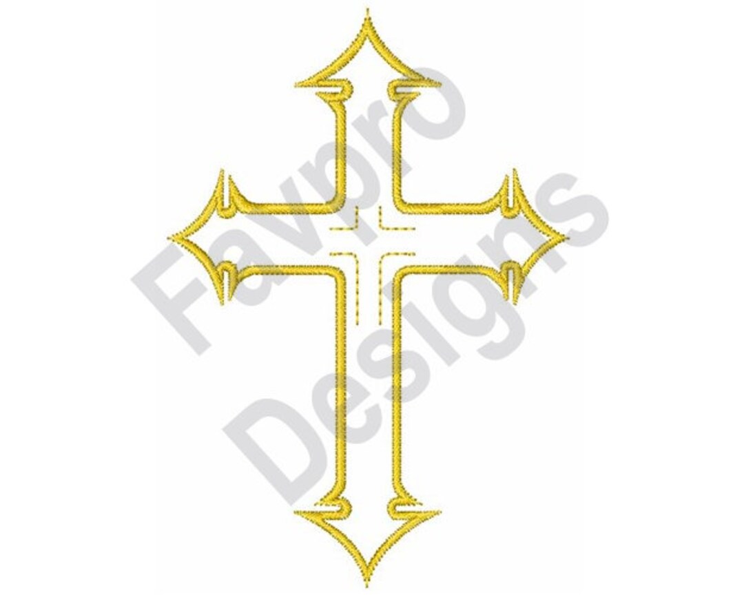Christian Cross - Machine Embroidery Design - Etsy