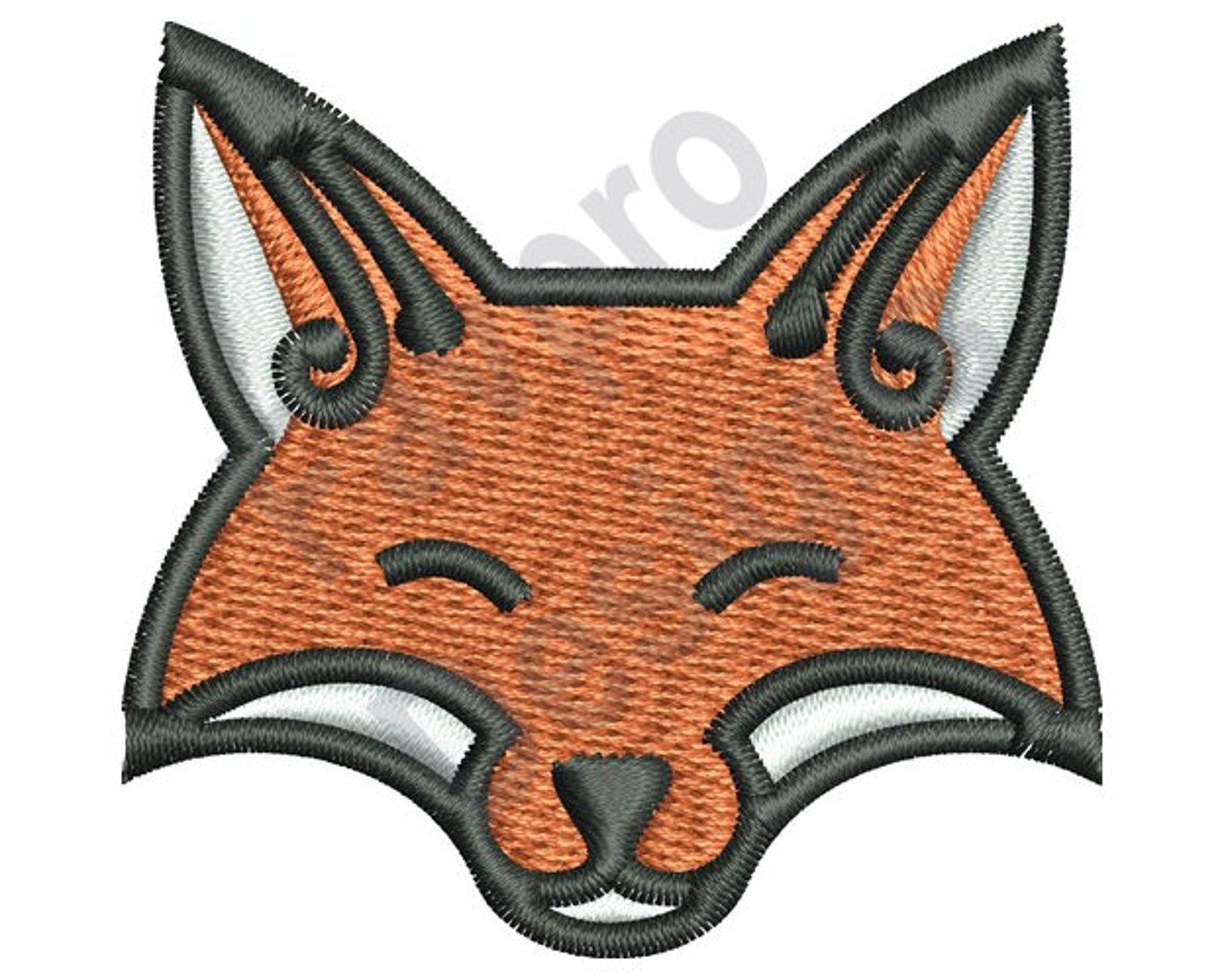 Fox Head Machine Embroidery Design | Etsy