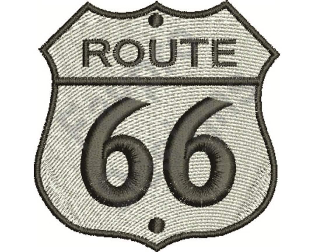 Route 66 Sign - Machine Embroidery Design - Etsy