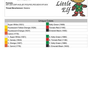 Little Elf - Machine Embroidery Design - Etsy