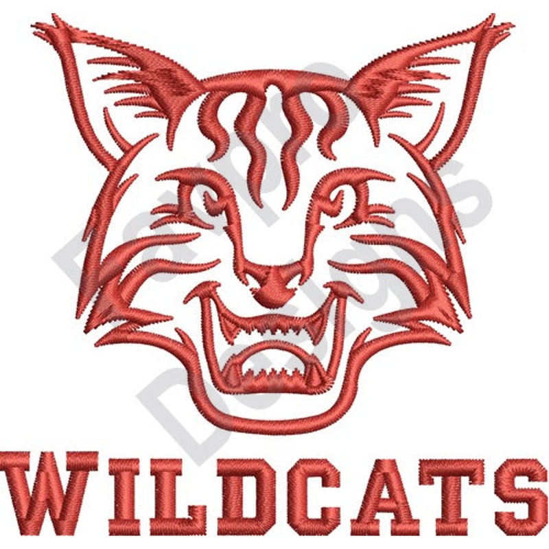 Wildcat Embroidery Design - Etsy