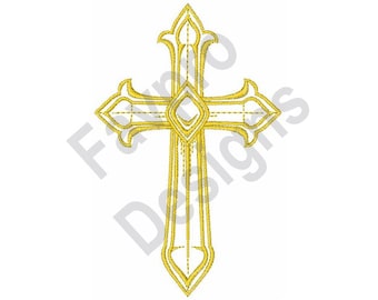Fsl Cross Ornament Machine Embroidery Design - Etsy