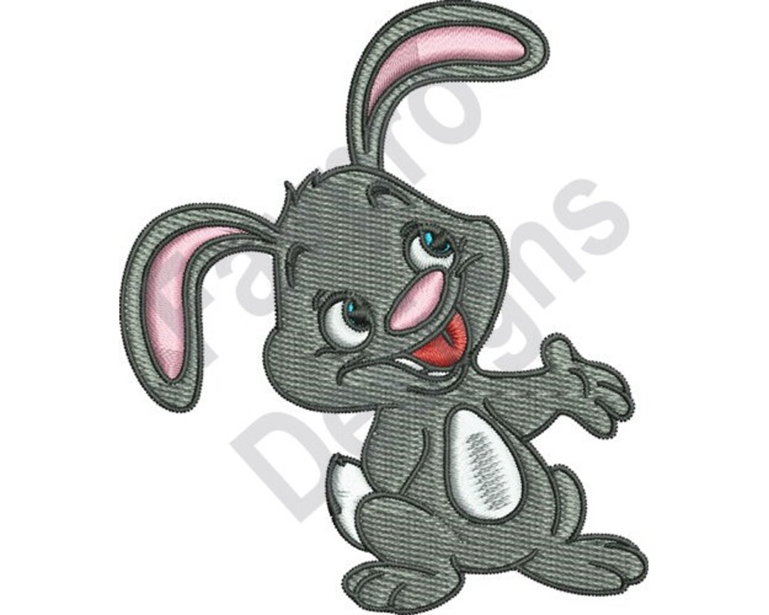 Hoppy Rabbit - Machine Embroidery Design - Etsy