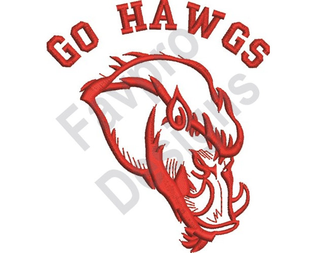 Go Hawgs - Machine Embroidery Design - Etsy