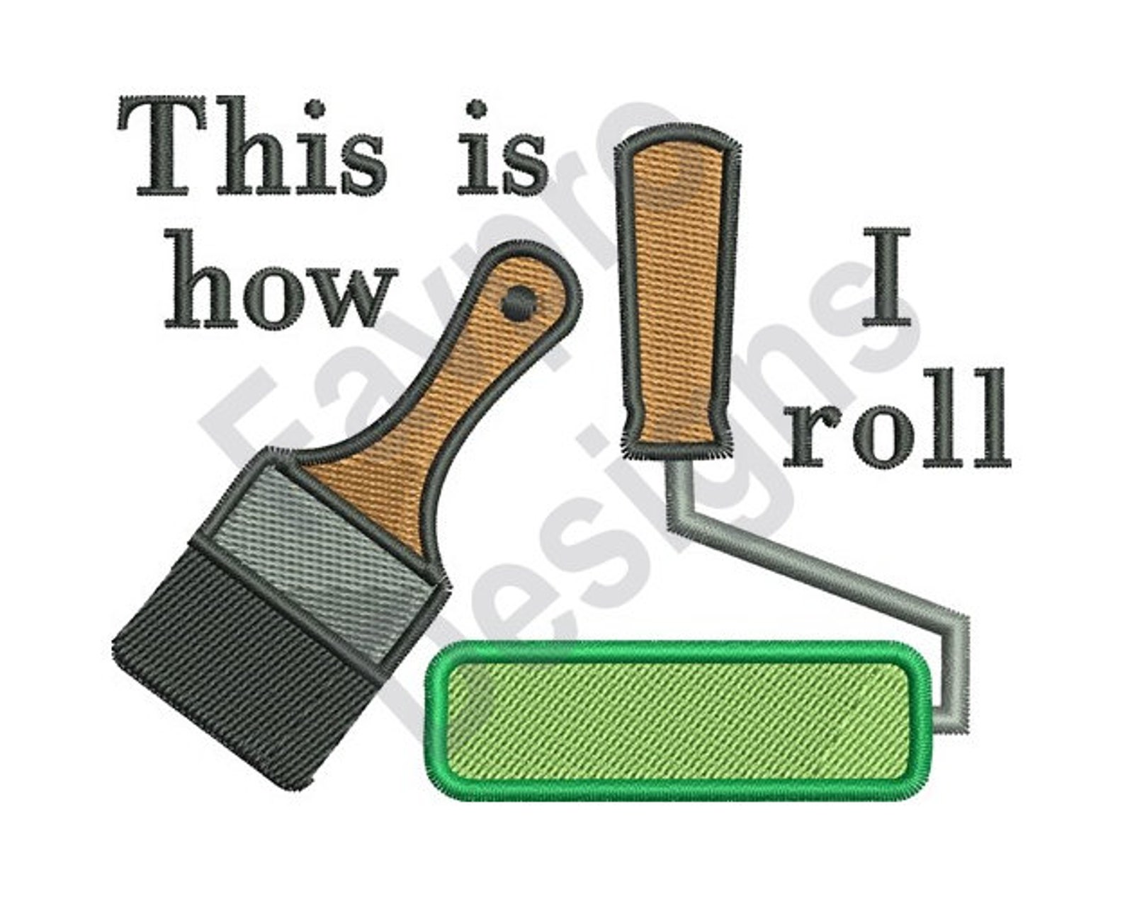 How I Roll Machine Embroidery Design - Etsy