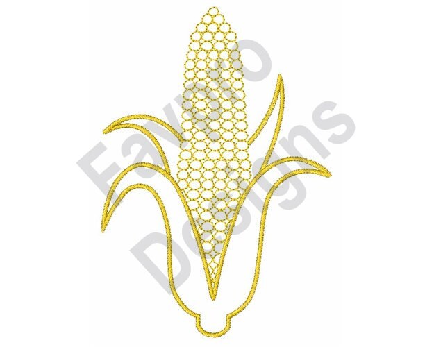 Ear Of Corn Machine Embroidery Design | Etsy