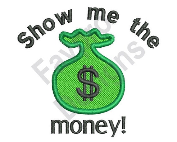Show Money Machine Embroidery Design | Etsy