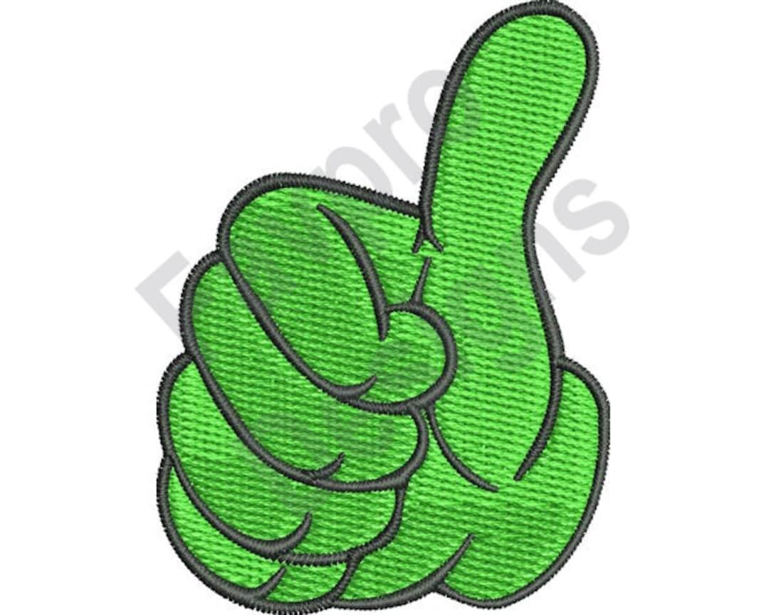 Thumbs up Hand - Machine Embroidery Design - Etsy