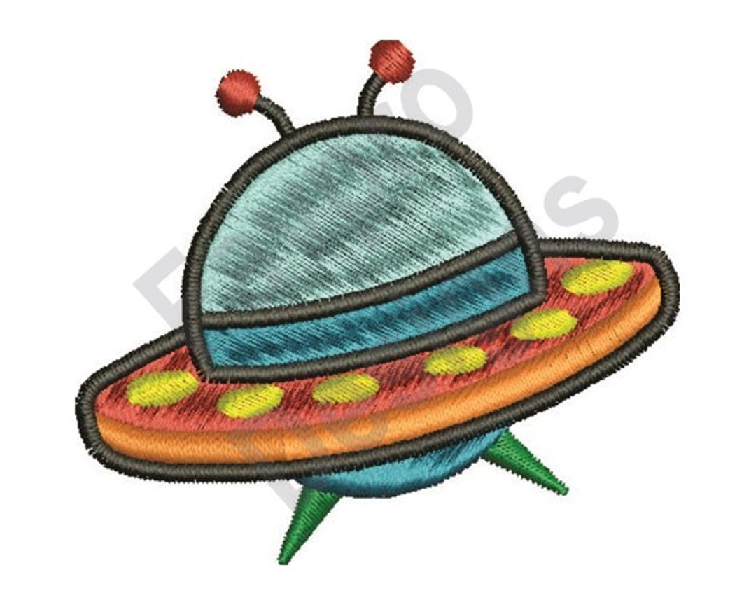 Ufo Spaceship - Machine Embroidery Design - Etsy
