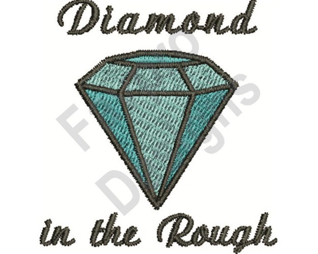 Rough Diamond - Machine Embroidery Design - Etsy