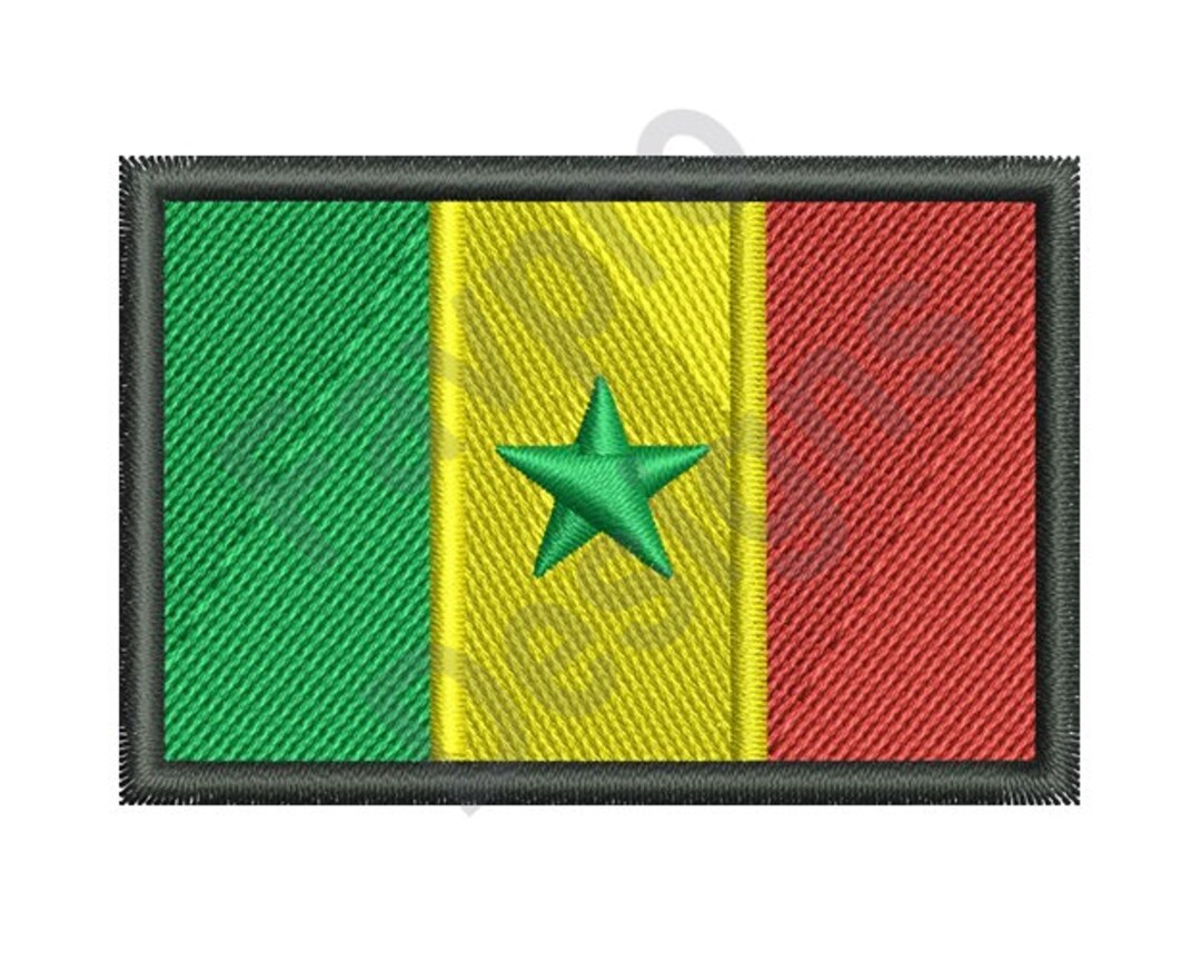 Senegal Flag - Machine Embroidery Design - Etsy