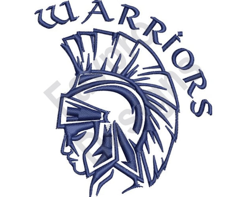 Warrior Outline Machine Embroidery Design | Etsy