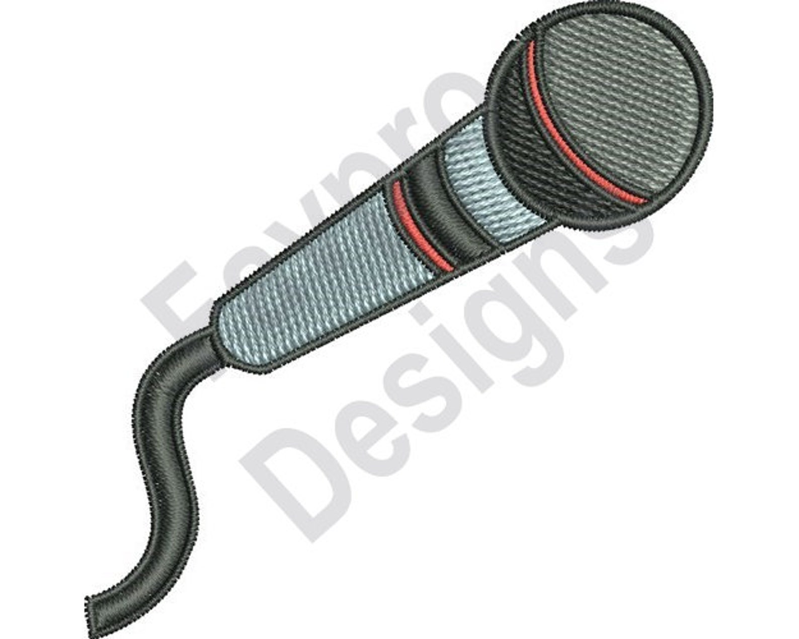 Microphone - Machine Embroidery Design - Etsy