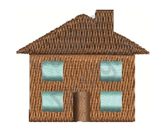House Machine Embroidery Design | Etsy