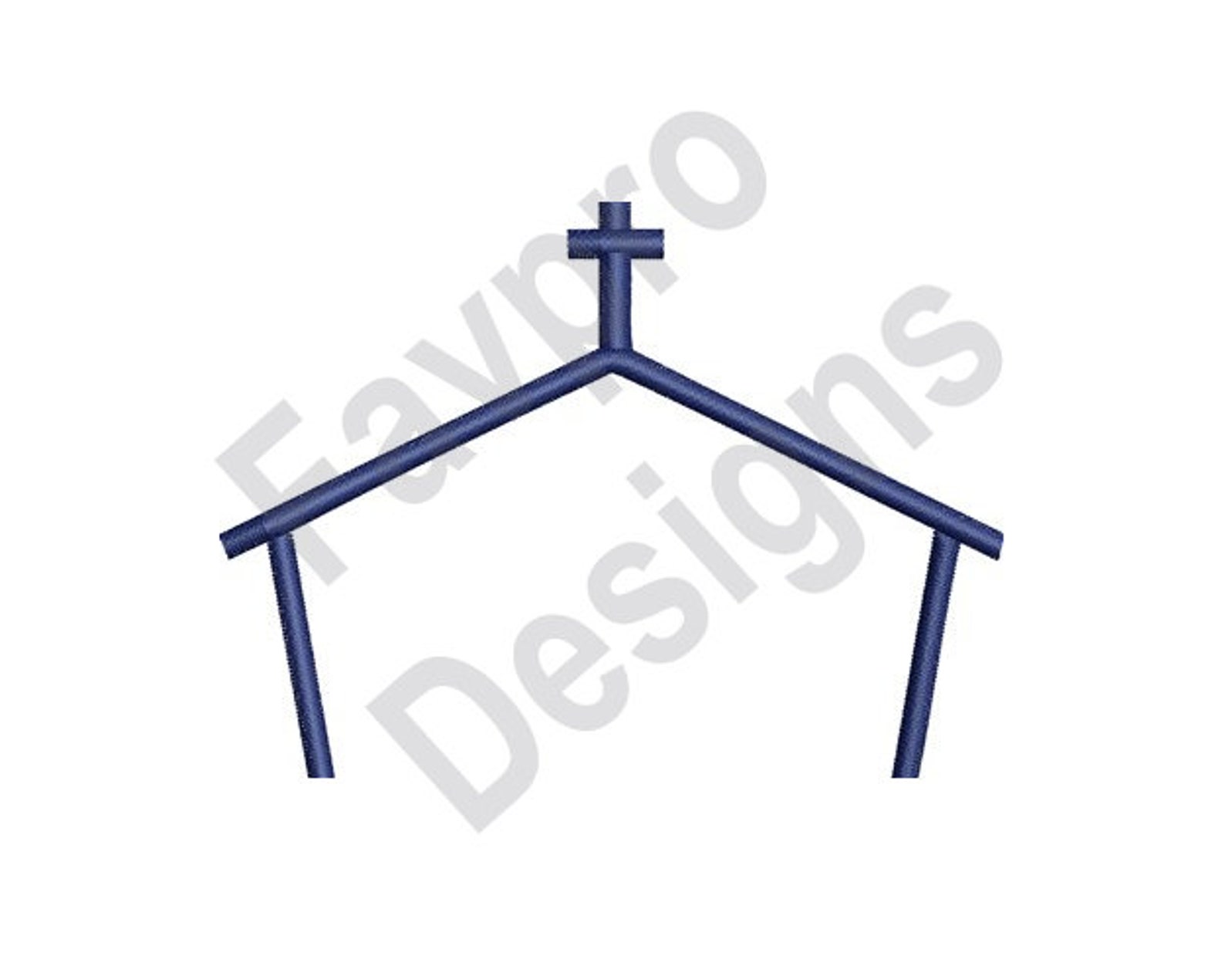 Church Outline - Machine Embroidery Design - Etsy