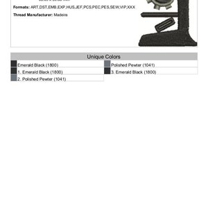 Microscope Machine Embroidery Design - Etsy