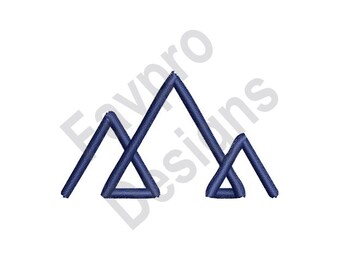 Mountain Outline Machine Embroidery Design - Etsy