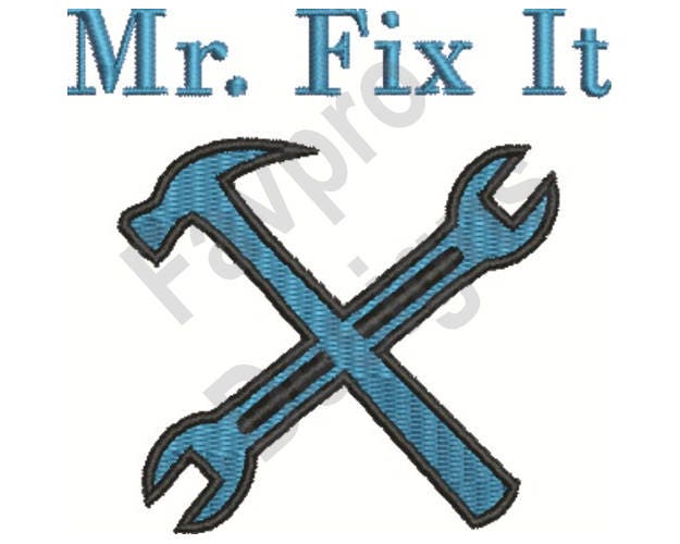 Mr Fix It Machine Embroidery Design | Etsy