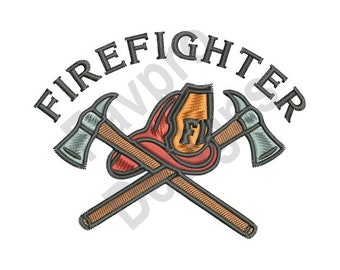 Fire Department Logo Machine Embroidery Design - Etsy