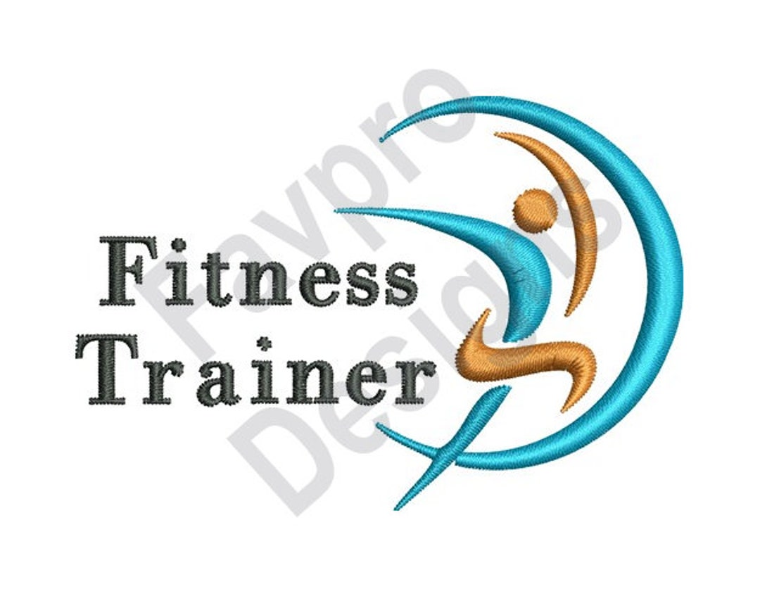 Fitness Trainer - Machine Embroidery Design - Etsy
