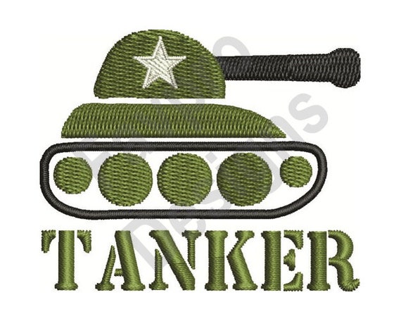 Tanker Machine Embroidery Design | Etsy