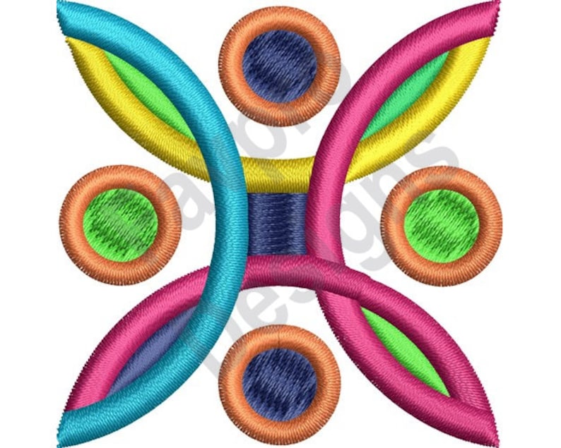 Geometric Machine Embroidery Design - Etsy