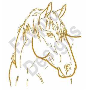 Horse Head - Machine Embroidery Design - Etsy