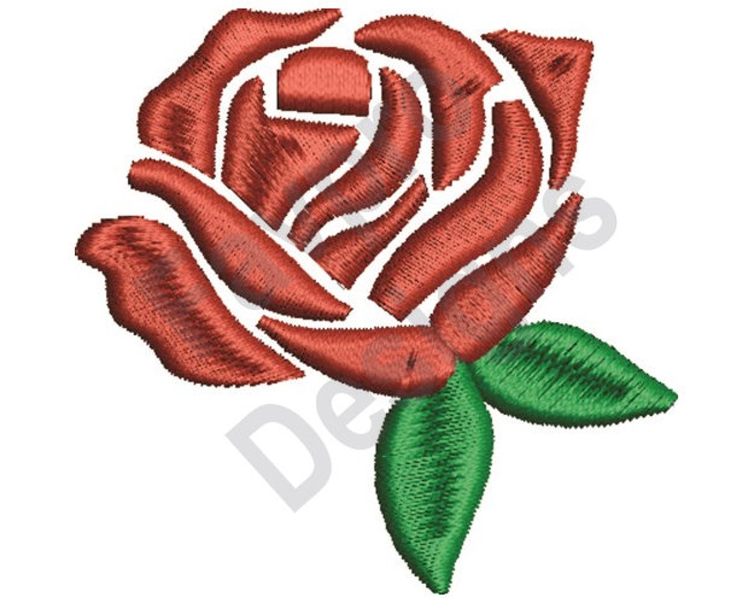 Rose - Machine Embroidery Design - Etsy