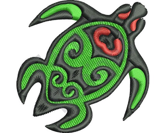 Turtle Machine Embroidery Design - Etsy