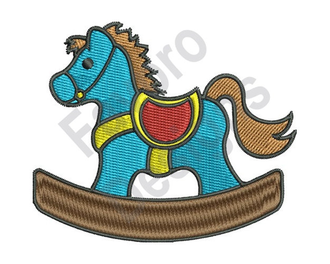 Rocking Horse - Machine Embroidery Design - Etsy
