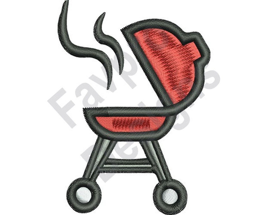 Barbecue Grill - Machine Embroidery Design - Etsy