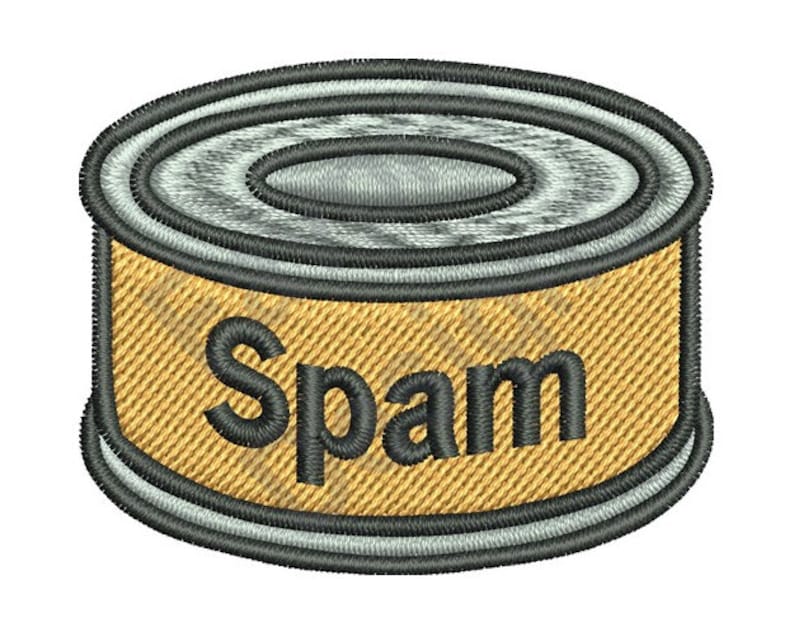 Spam Can Machine Embroidery Design | Etsy