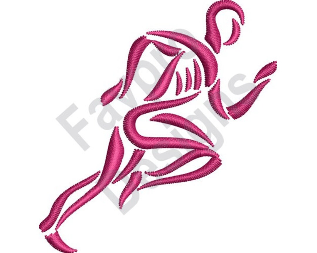 Running Man - Machine Embroidery Design - Etsy