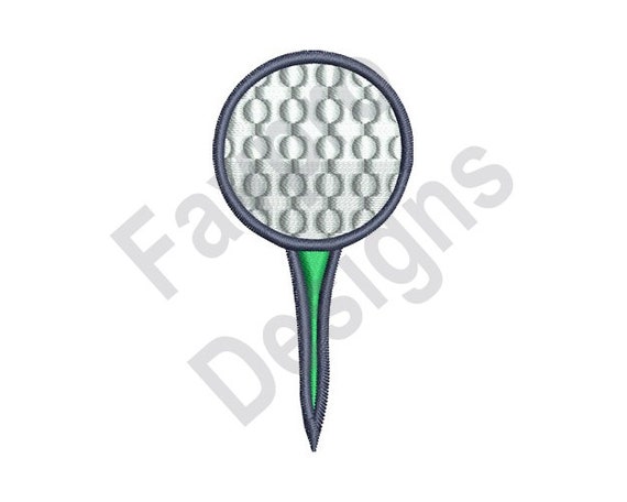 Golf Ball and Tee Machine Embroidery Design - Etsy