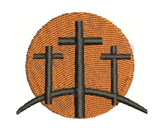 Three Crosses Machine Embroidery Design - Etsy